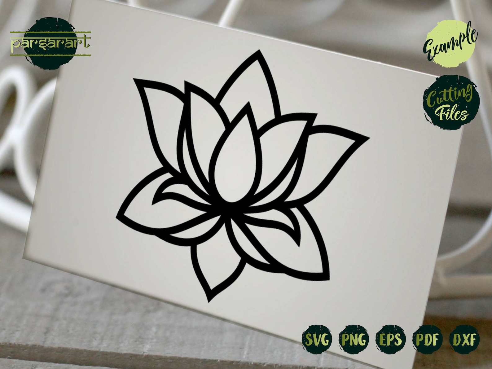 Lotus Flower SVG, Floral SVG, Lotus Flower Clipart Logo, Yoga SVG ...