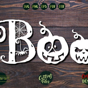 Halloween SVG BOO SVG Boo Clipart Pumpkins Svg Spider Web Template ...