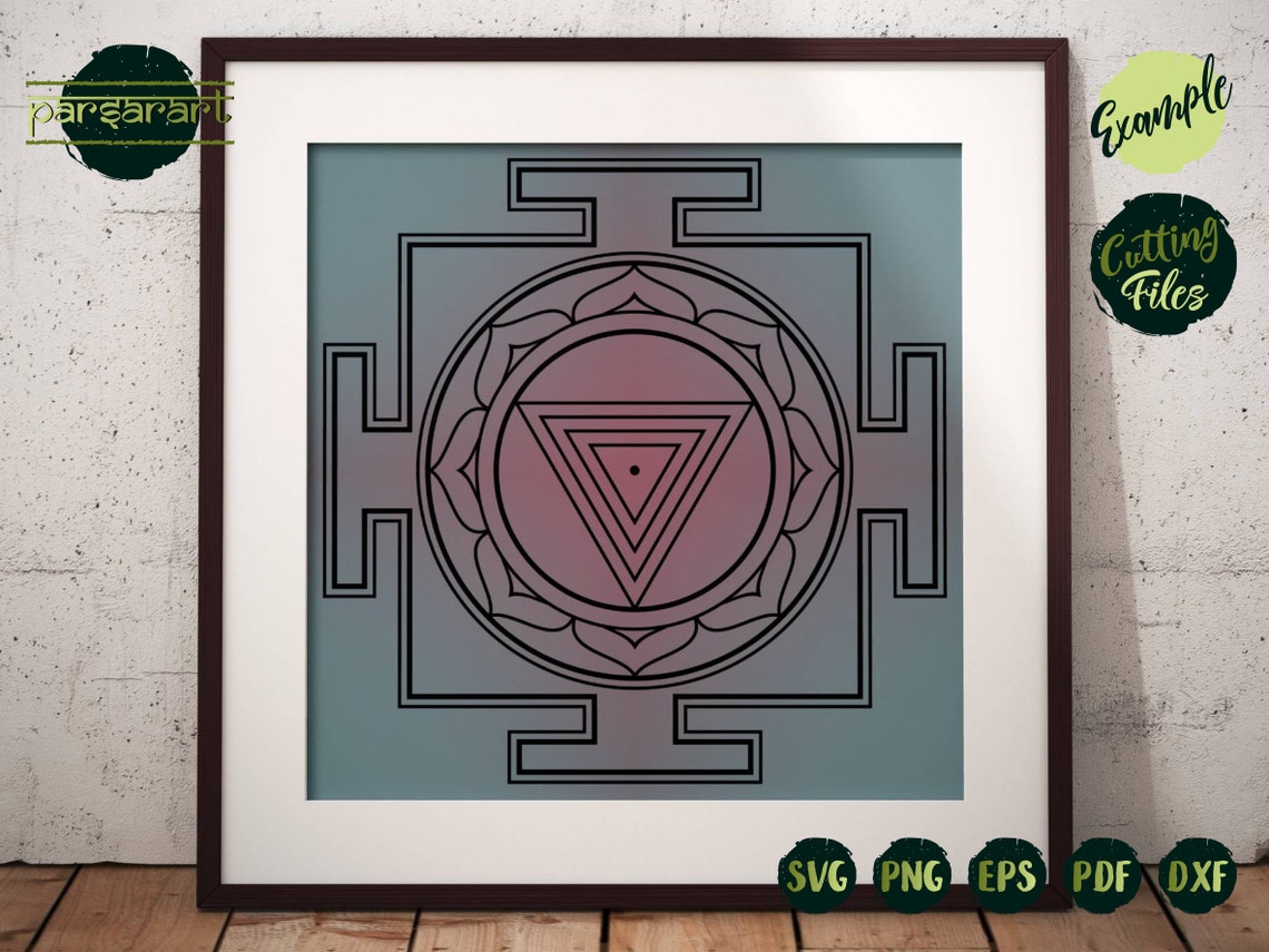 Kali Yantra SVG, Sacred Geometry SVG Chakra SVG Namaste Clipart Yoga ...
