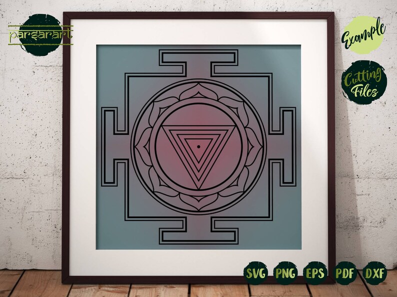 Kali Yantra SVG Sacred Geometry SVG Chakra SVG Namaste - Etsy