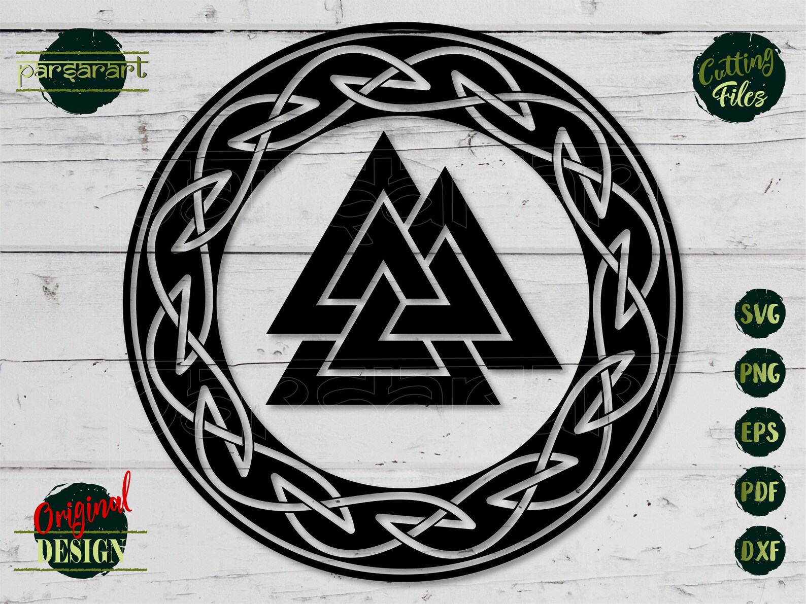 Valknut SVG Viking Symbol SVG Nordic Symbol Clipart Pagan - Etsy