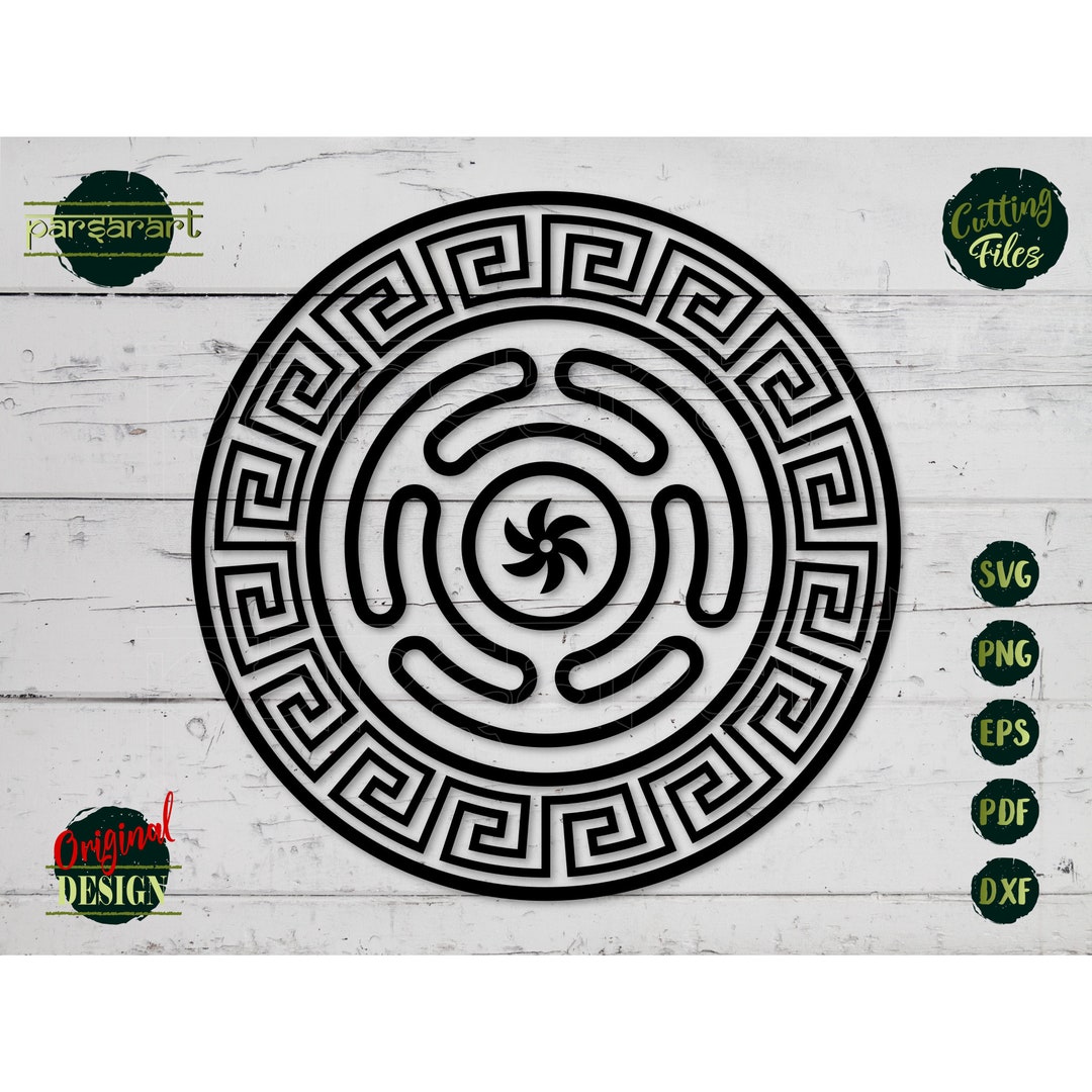 Hecate's Wheel SVG, Triple Goddess SVG Greek Symbol Strophalos Wicca ...