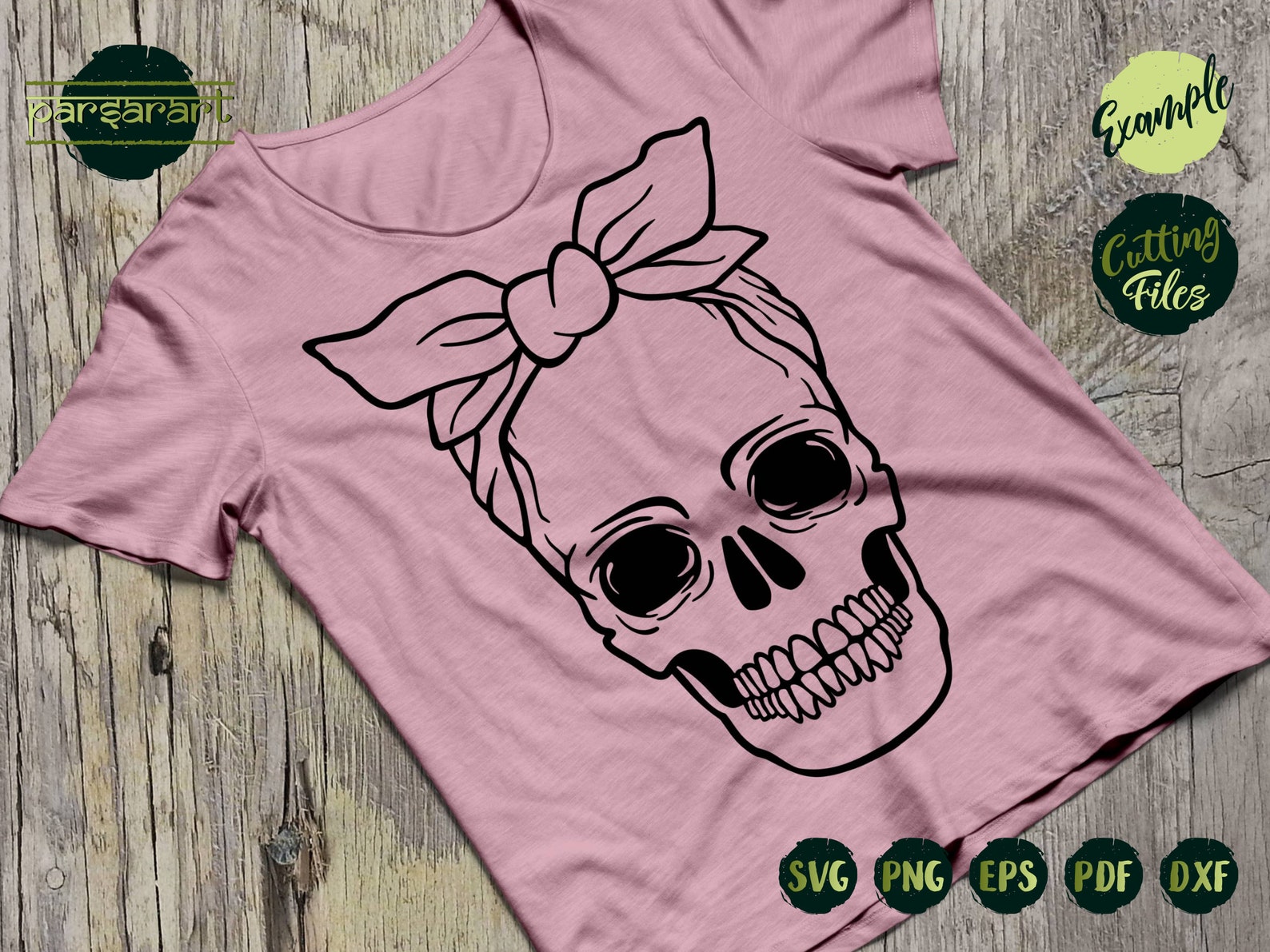 Skull SVG Skull Bandana SVG Skull Head Clipart Human Skeleton - Etsy