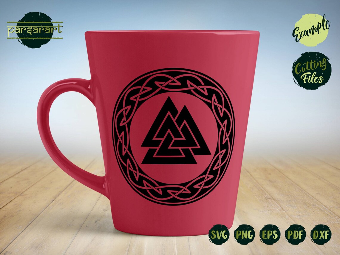 Valknut SVG Viking Symbol SVG Nordic Symbol Clipart Pagan - Etsy