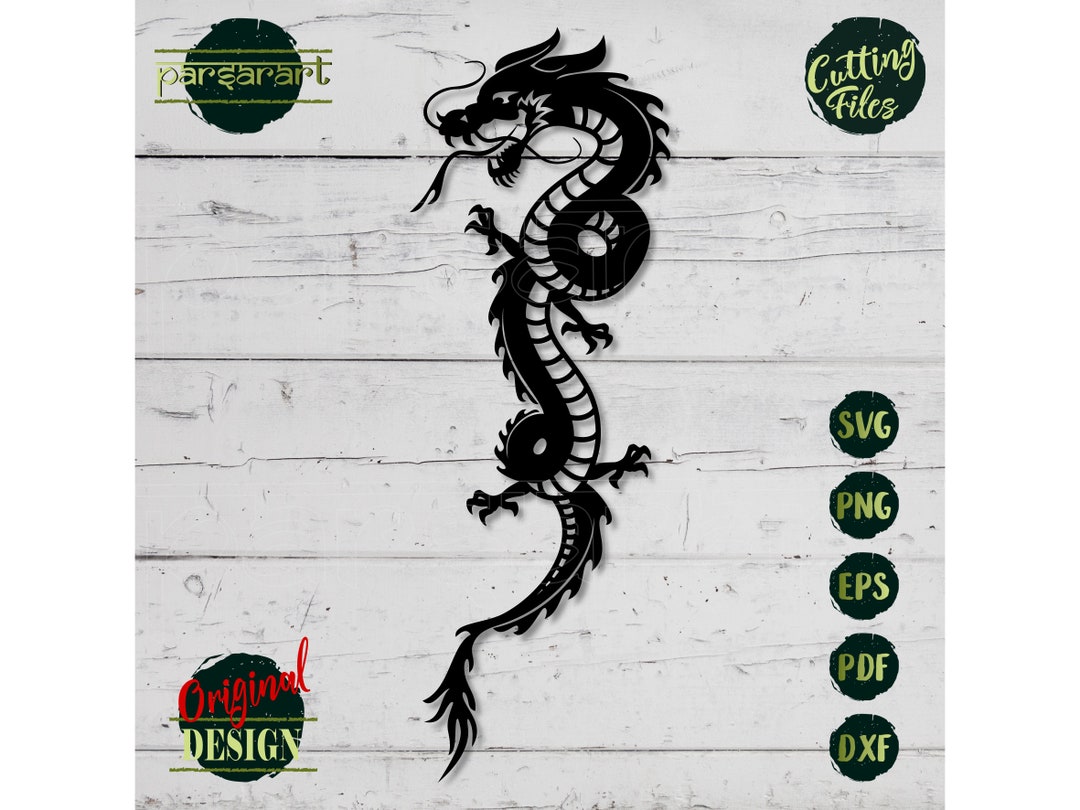 Chinese Dragon SVG Lung Dragon SVG Dragon Clipart Zodiac - Etsy