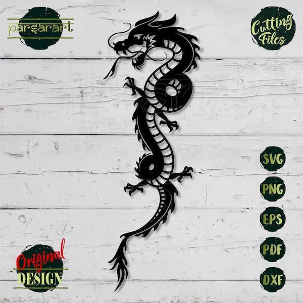 Dragon Symbol Chinese Svg - Etsy