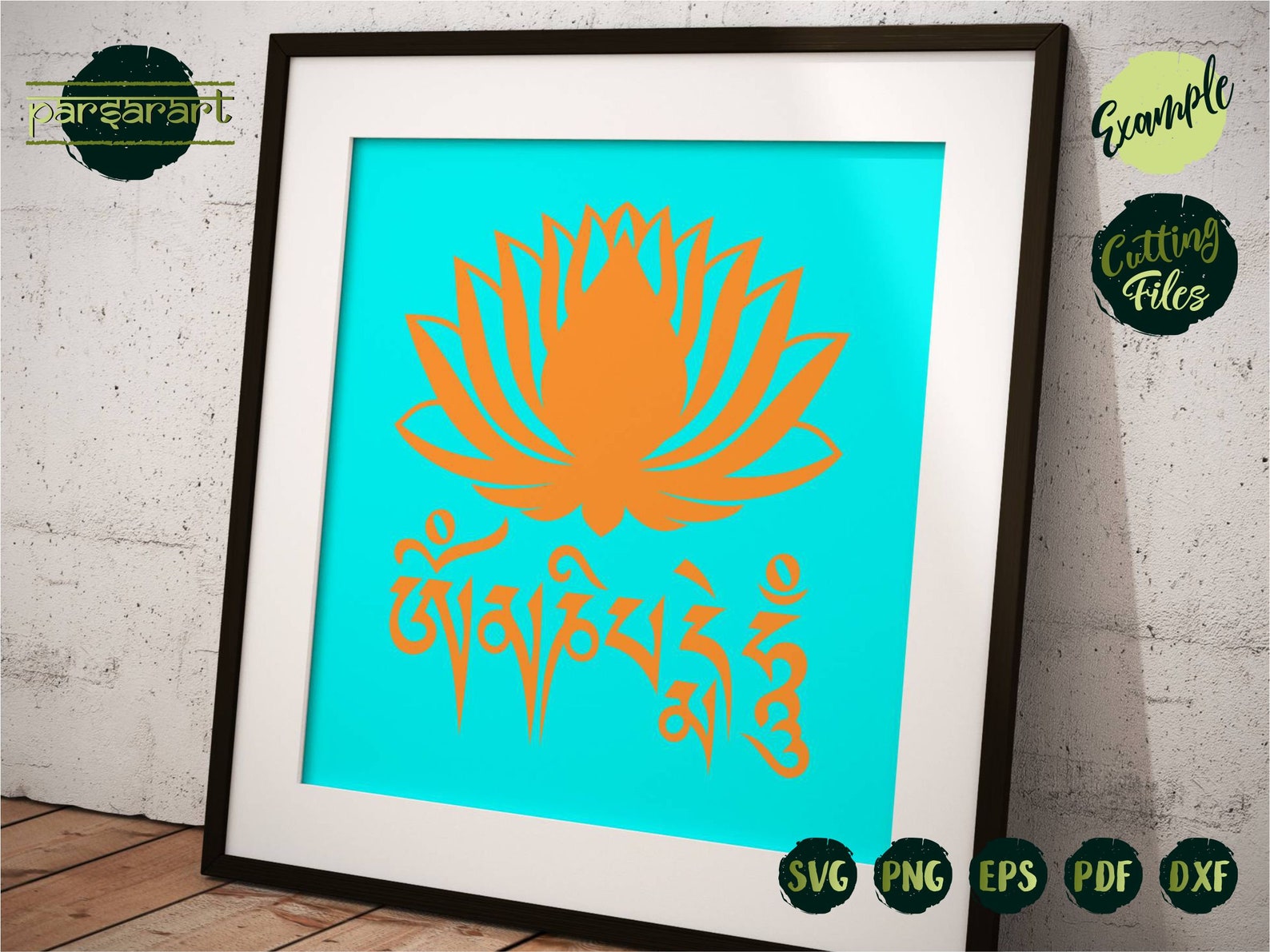 Lotus Flower SVG, Om Mani Padme SVG Mantra SVG Buddhist Clipart Yoga ...