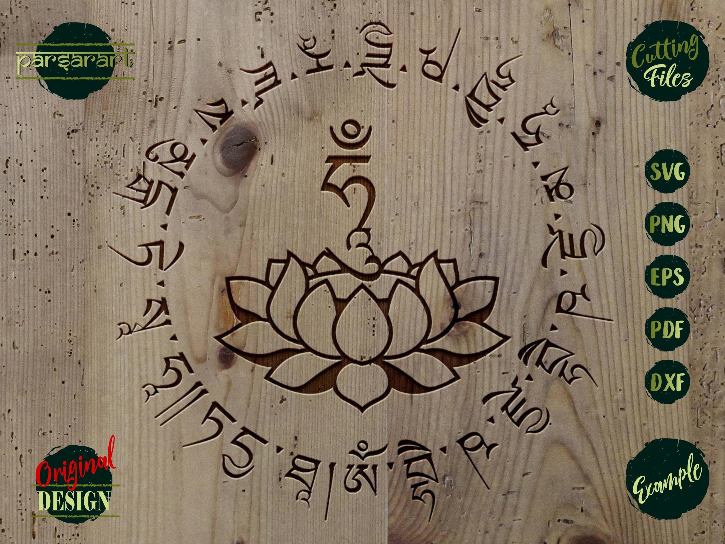 Medicine Buddha Mantra SVG Mantra SVG Lotus Mandala Svg Om Tibetan ...