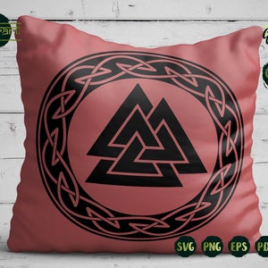 Valknut SVG, Viking Symbol SVG Nordic Symbol Clipart Pagan Valhalla ...