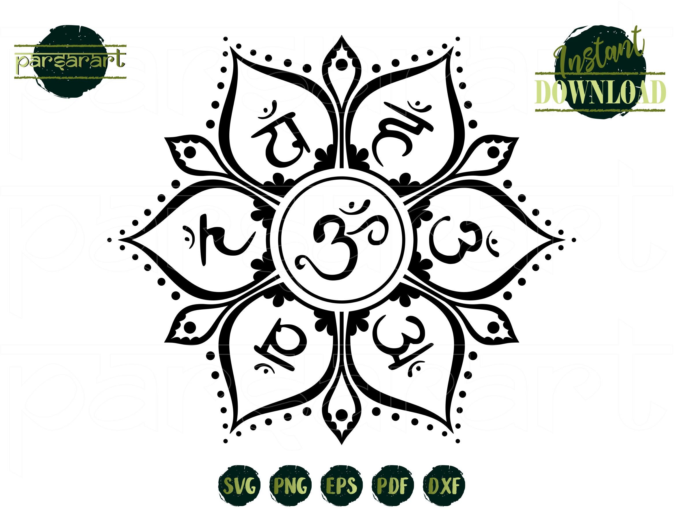 7 Chakras SVG Chakra Symbols SVG Namaste Clipart Yoga SVG - Etsy Canada