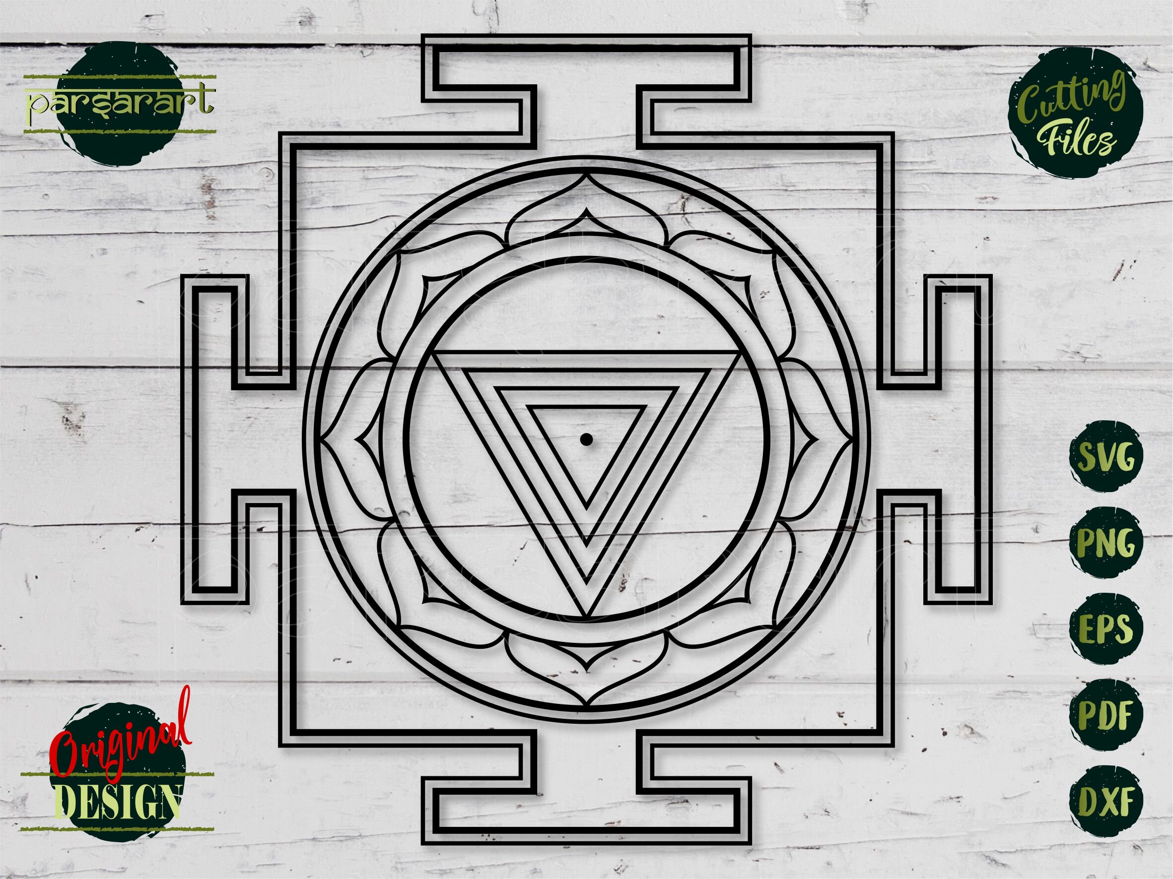 Kali Yantra SVG Sacred Geometry SVG Chakra SVG Namaste - Etsy