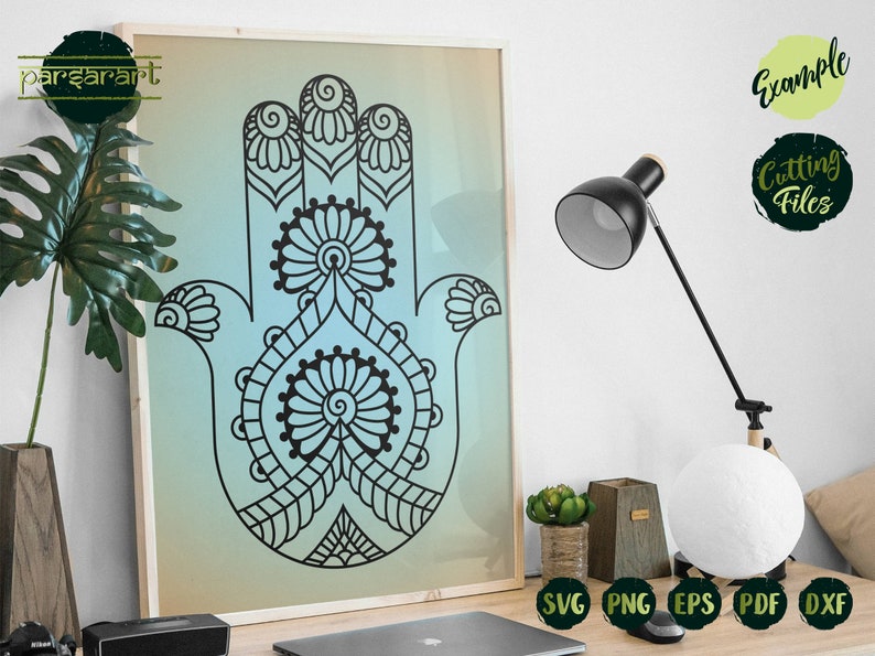 Hamsa Hand SVG Hand of Fatima SVG Mandala SVG Evil Eye - Etsy