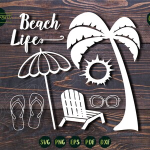 Summer SVG Bundle Beach SVG Bundle Flip Flop Palm Tree Sun - Etsy