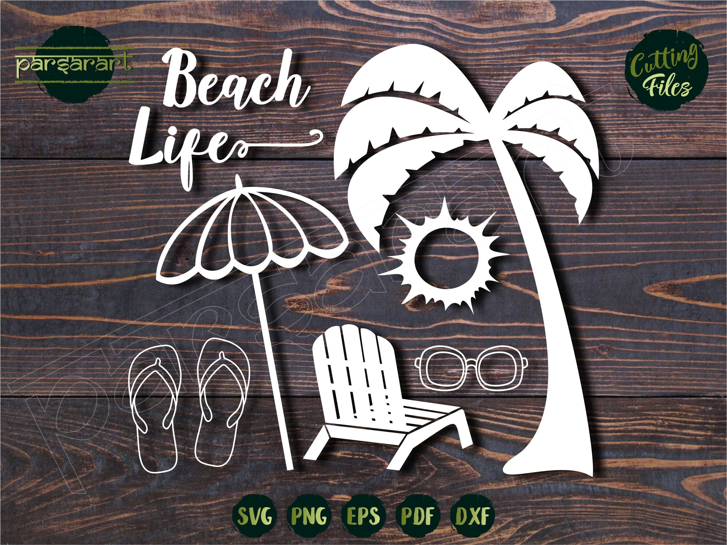 Summer SVG Bundle Beach SVG Bundle Flip Flop Palm Tree Sun - Etsy