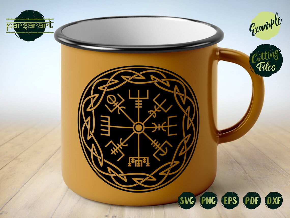 Vegvisir SVG Viking Symbol SVG Nordic Compass Clipart Pagan - Etsy
