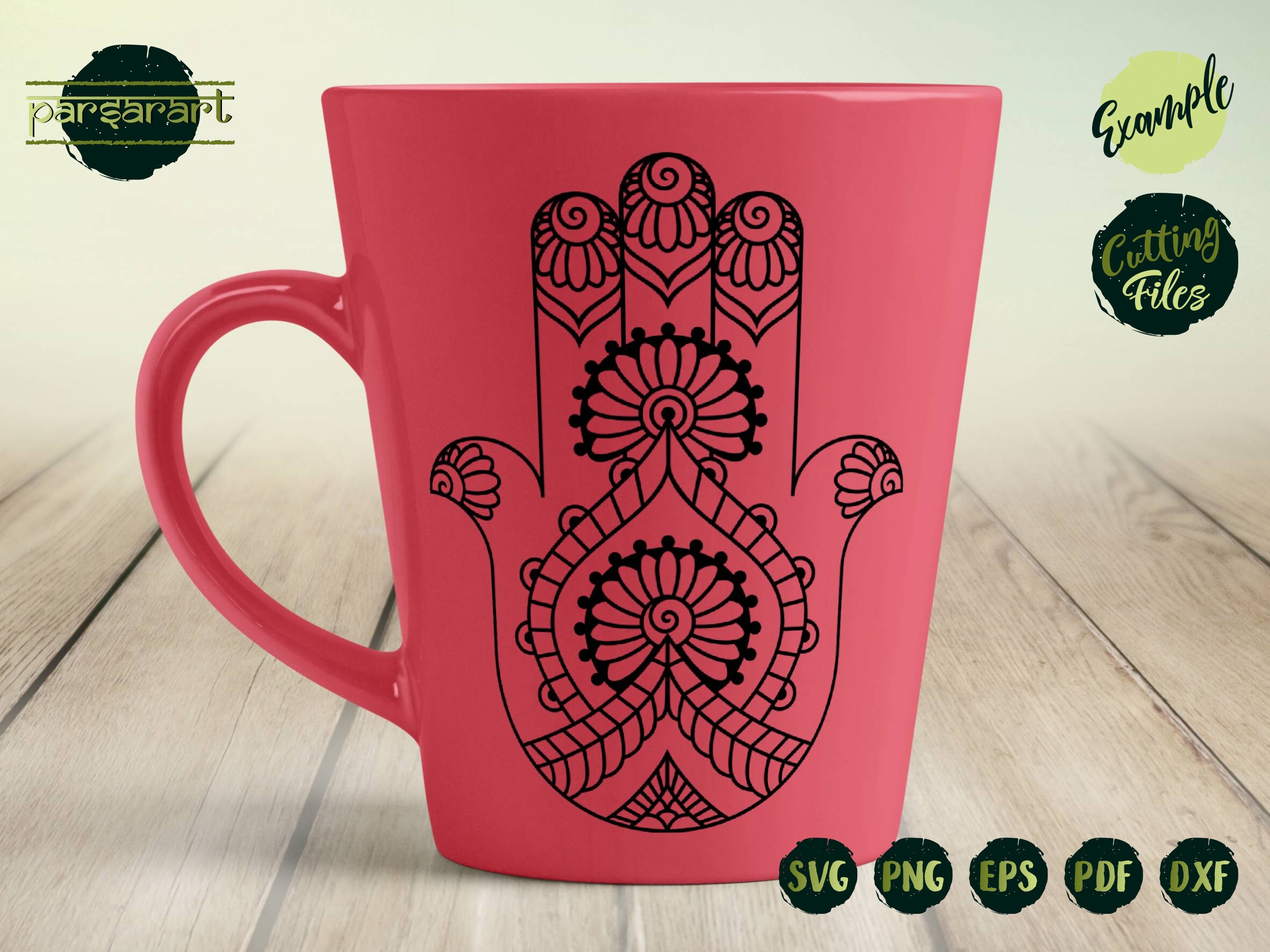 Hamsa Hand SVG Hand of Fatima SVG Mandala SVG Evil Eye - Etsy