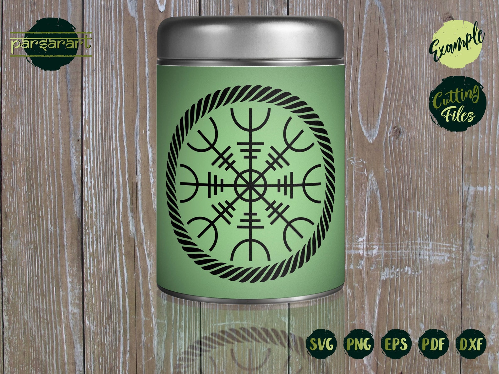 Helm of Awe SVG Viking Symbol SVG Nordic Compass Clipart | Etsy