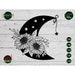 Moon With Daisy SVG, Floral SVG Daisy Clipart Flower SVG Boho Moon ...