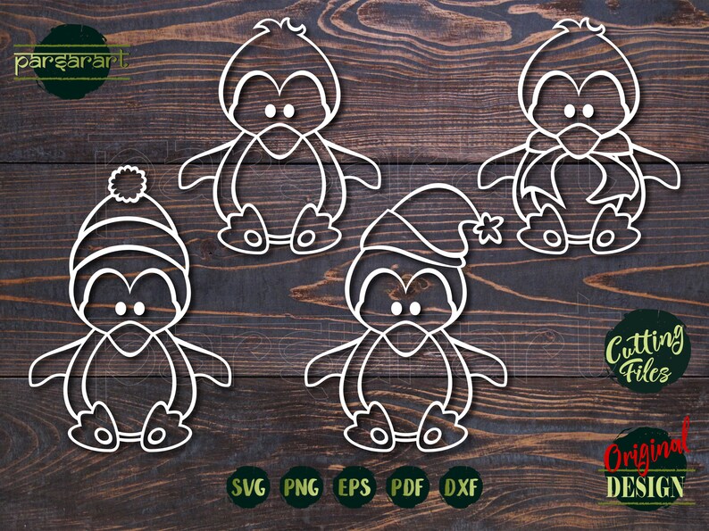 Penguins SVG Bundle Winter Penguins SVG Penguin Christmas - Etsy