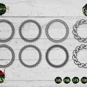Viking Frames SVG Bundle, Nordic Frames SVG Monogram Frame Clipart ...