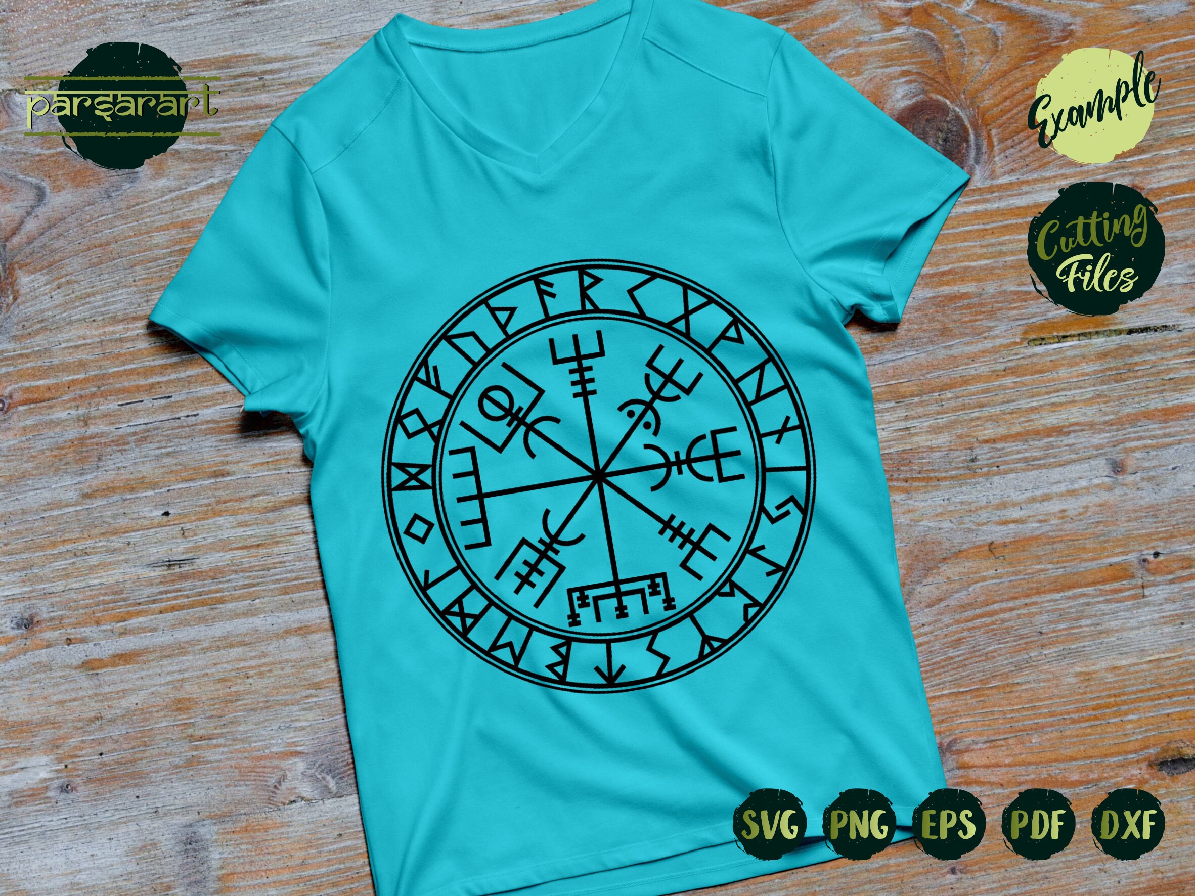 Vegvisir SVG, Viking Runes SVG Nordic Symbol Compass Pagan Valhalla ...