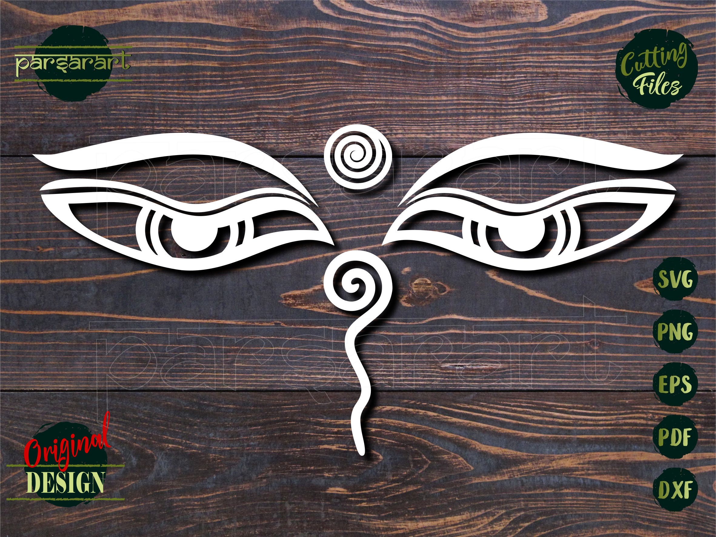 Buddha Eyes SVG Buddhist Symbol SVG Buddha Clipart Yoga - Etsy
