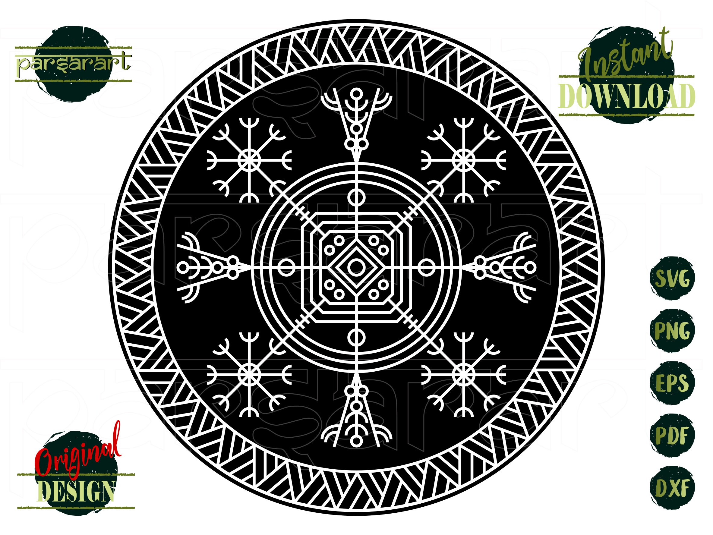 Helm of Disguise SVG Viking Symbol SVG Nordic Icelandic - Etsy