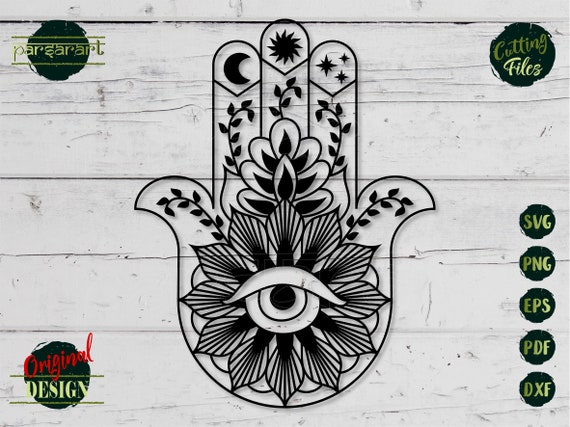 Hamsa Hand SVG Hand of Fatima SVG Mandala SVG Buddhist Symbol - Etsy Canada