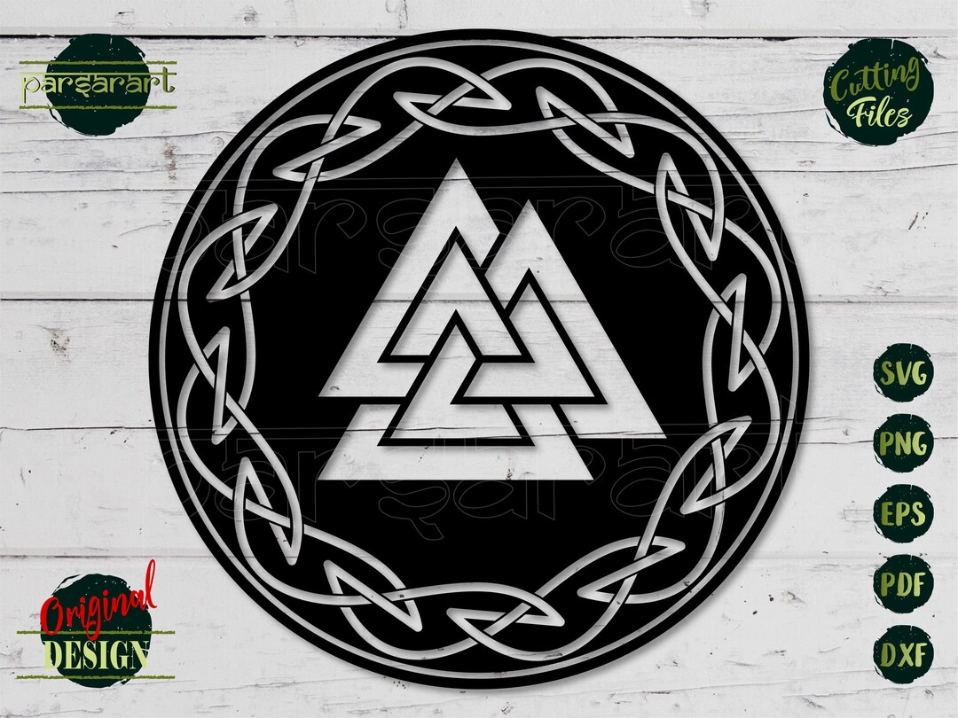 Valknut SVG Viking Symbol SVG Nordic Symbol Clipart Pagan - Etsy