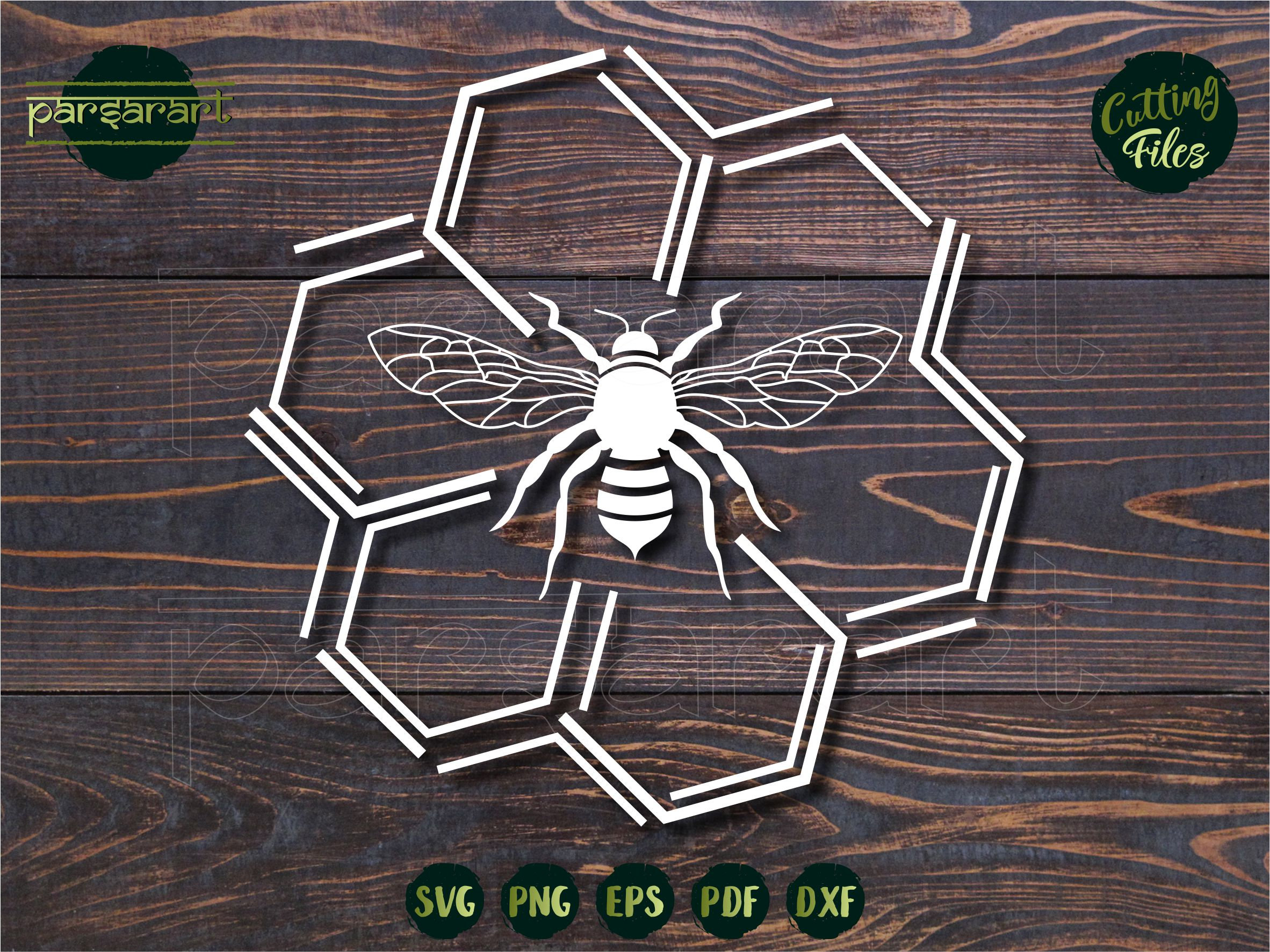 Bee SVG Bee Clipart Honeycomb SVG Honey Bee SVG Hexagon - Etsy