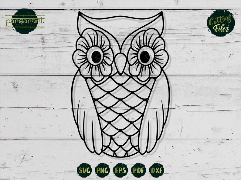 Owl SVG Owl Clipart Bird SVG Animal SVG Owl Vinyl Decal - Etsy