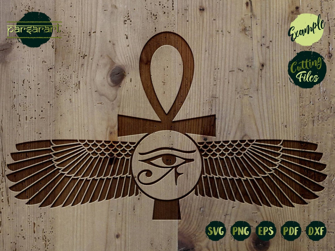 Ankh Cross SVG Pharaonic Wings SVG Egyptian Symbol SVG Eye of - Etsy