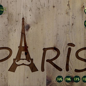 Paris SVG, Eiffel Tower SVG, Mustache Clipart, Beret SVG Bonjour France ...