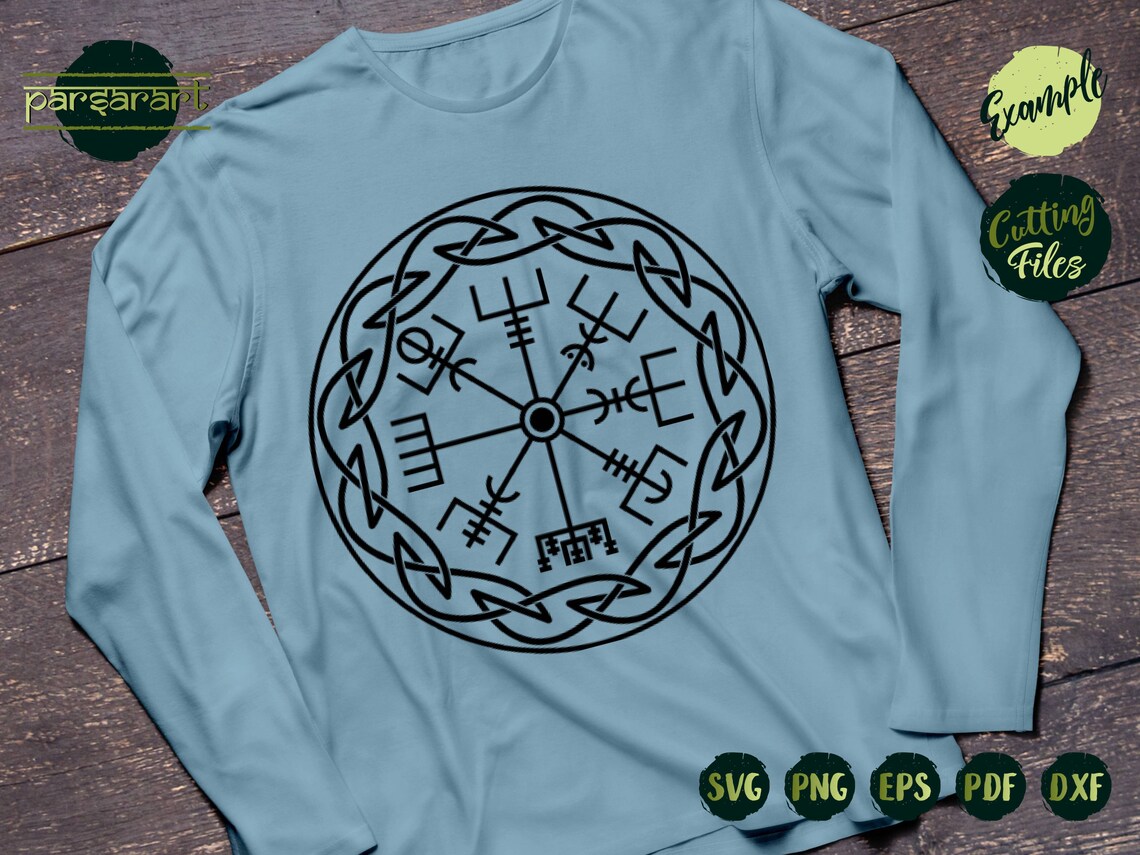 Vegvisir SVG Viking Symbol SVG Nordic Compass Clipart Pagan - Etsy