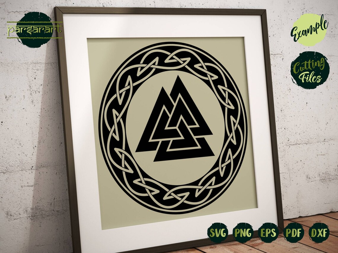 Valknut SVG Viking Symbol SVG Nordic Symbol Clipart Pagan - Etsy