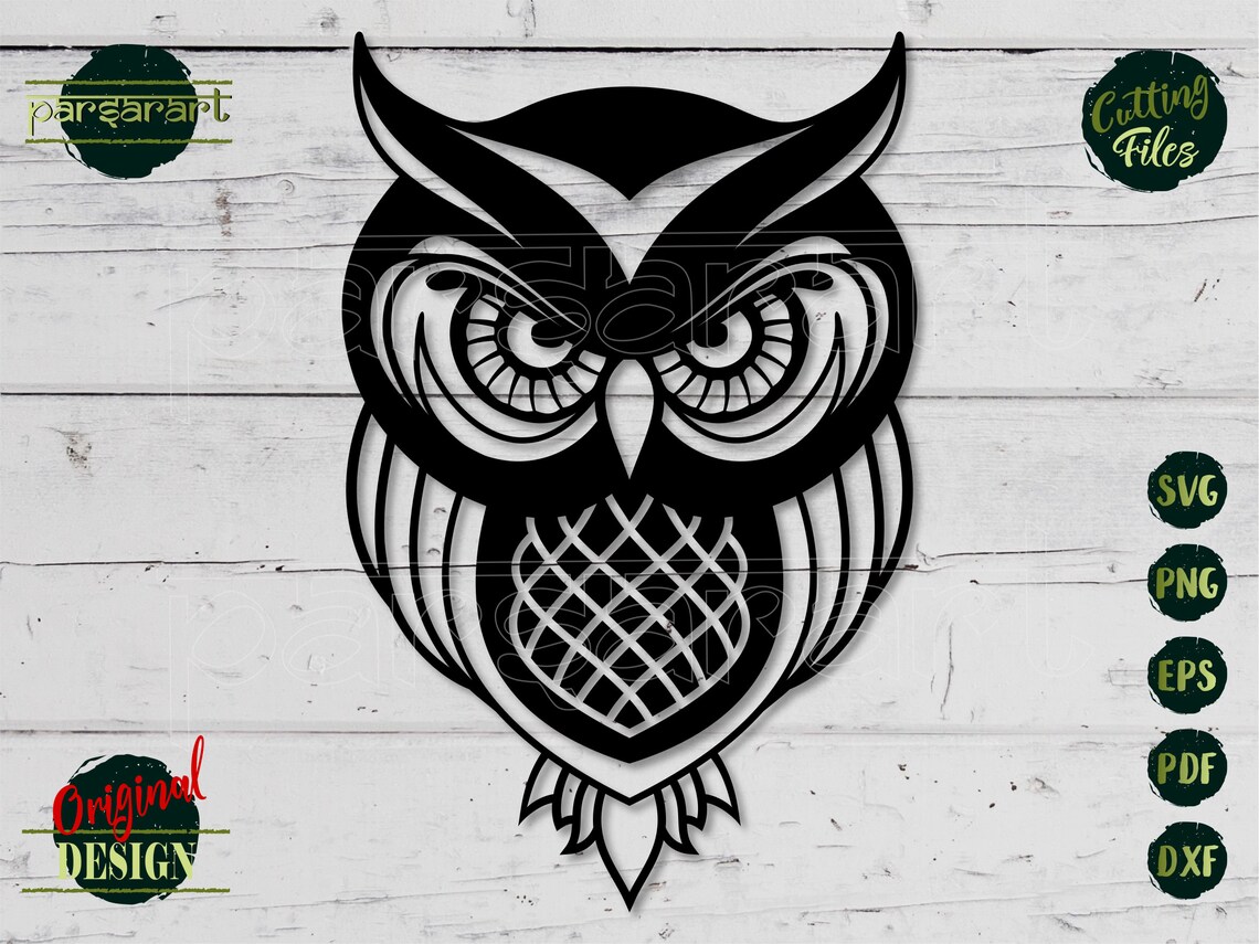 Owl SVG Owl Clipart Animal SVG Bird SVG Owl Vinyl Decal - Etsy