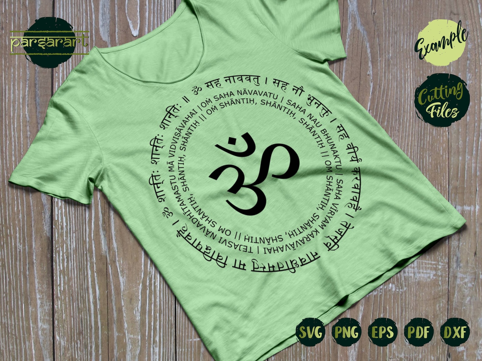 Shanti Mantra SVG Om Sahana Vavatu SVG Sanskrit Clipart Yoga - Etsy
