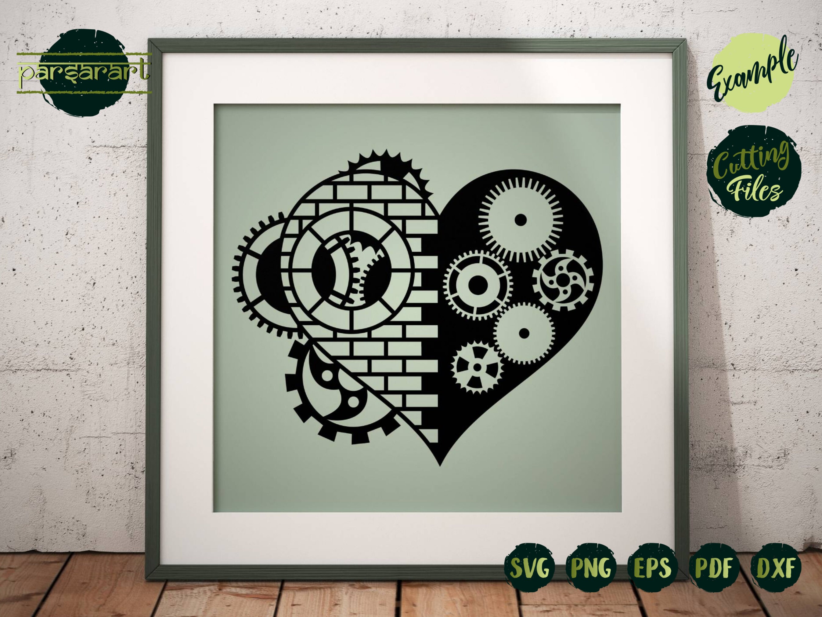 Steampunk Heart SVG Cogs SVG Steampunk Gears SVG Bricks Clockwork ...