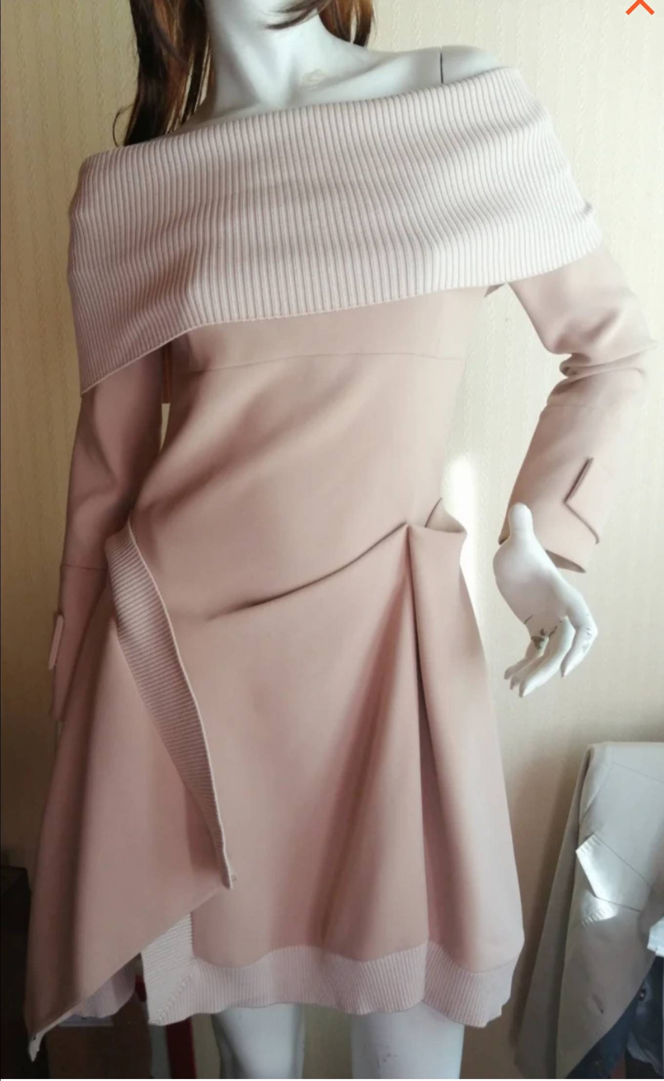 Christian Dior Very Pretty Beige Haute Couture Cocktail Evening Dress ...