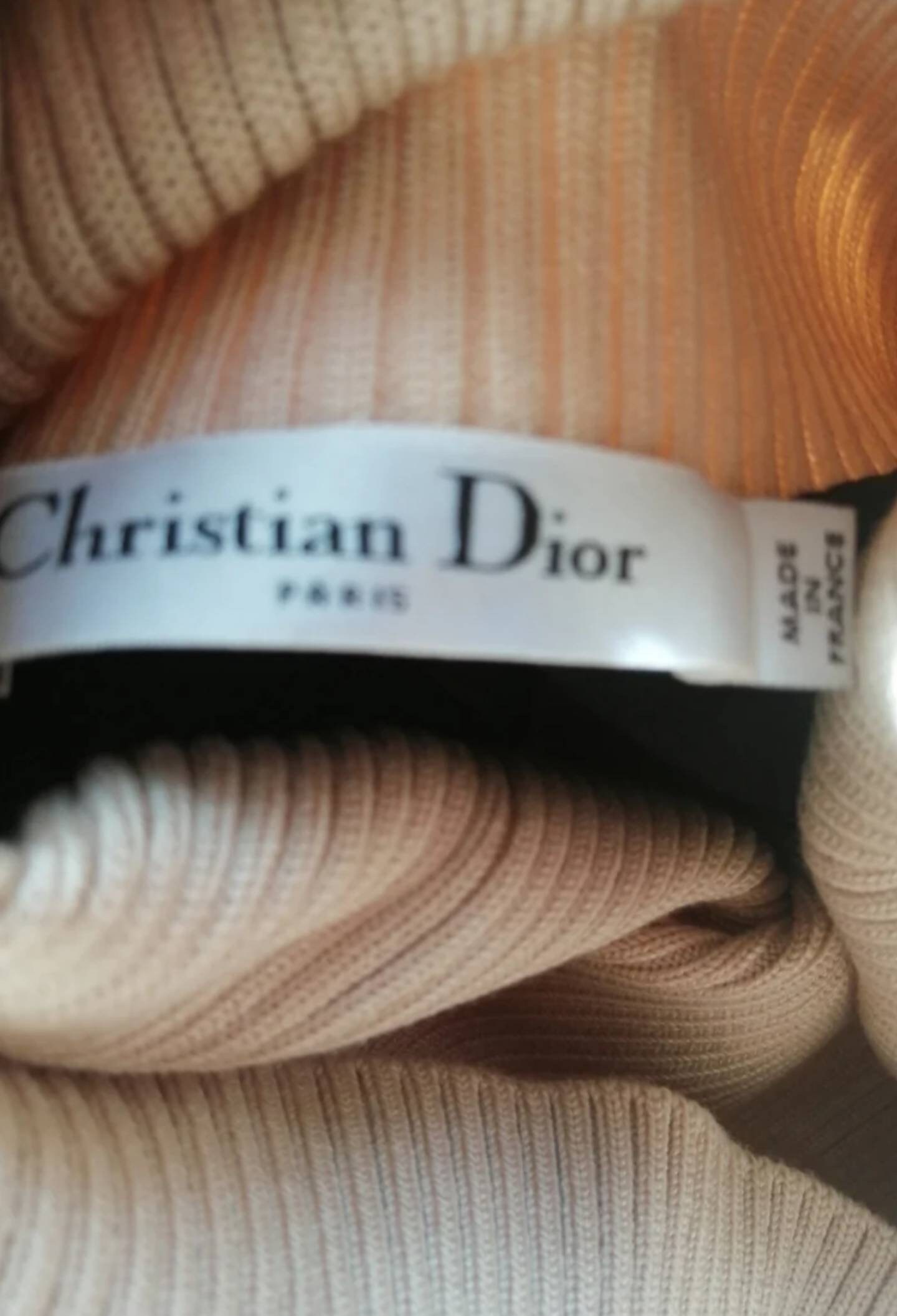 Christian Dior Very Pretty Beige Haute Couture Cocktail Evening Dress ...