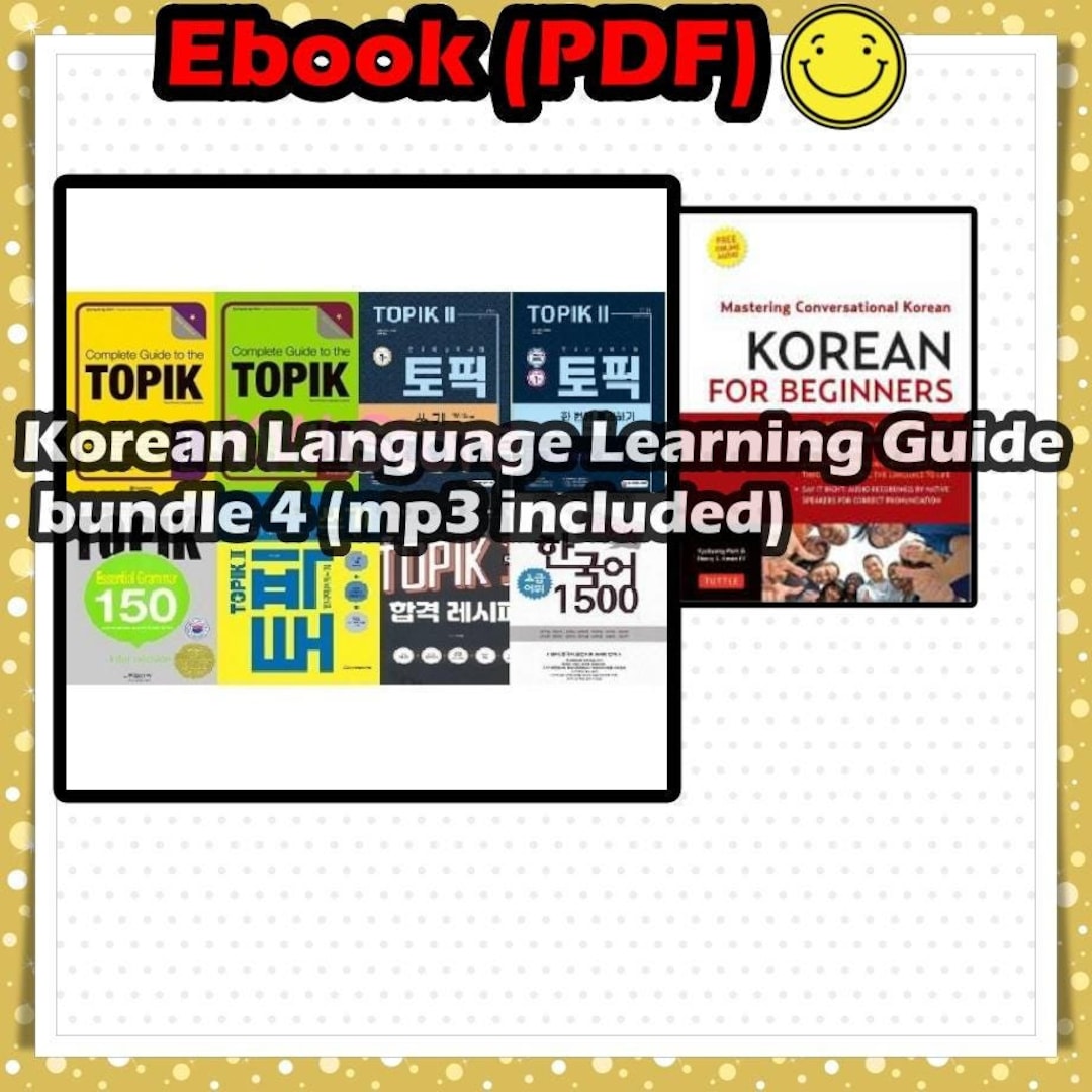 Korean Language Learning Textbook Bundle 4, for Beginners to Advanced ...