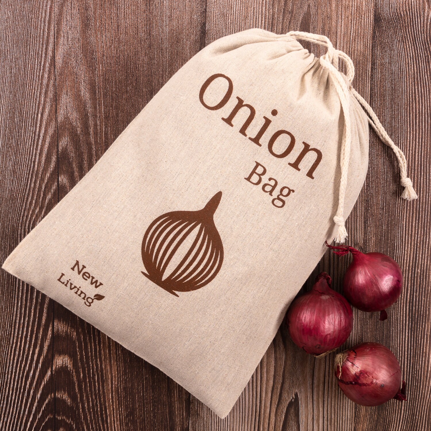 Onion Bag by New Living Natural Linen Eco Product - Etsy UK