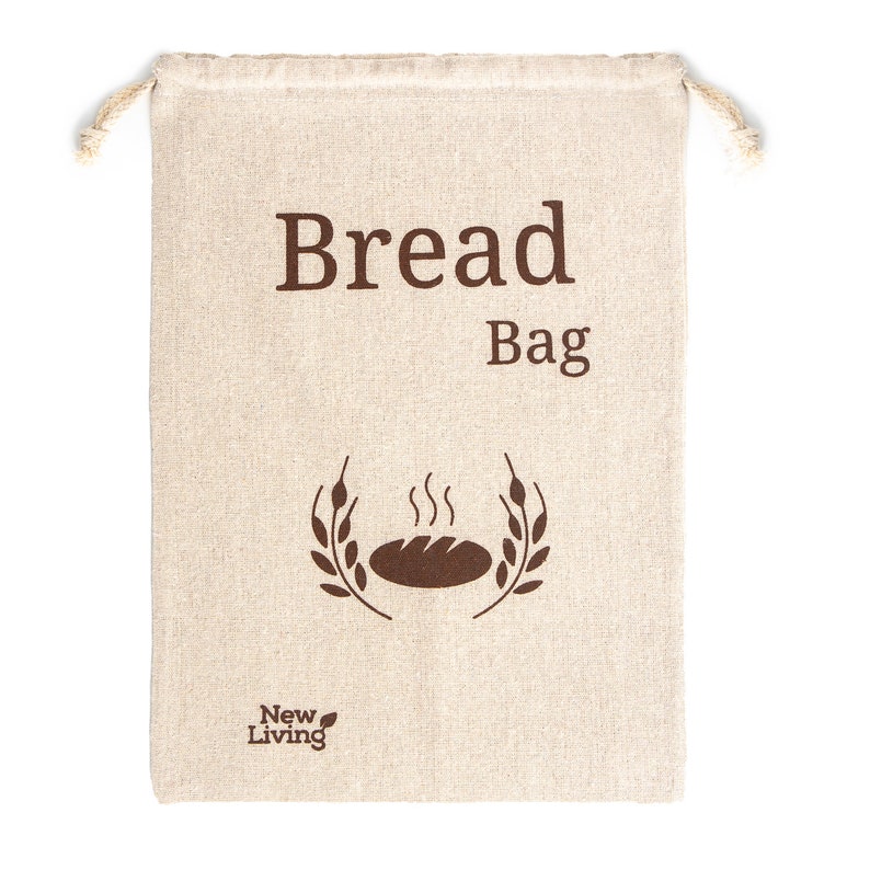XL Natural Linen Bread Bags - Etsy