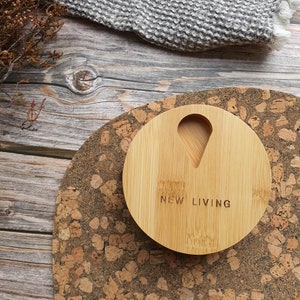 Bamboo Pill Box, Eco Pill Organiser, 11x11x3cm 7 Day Pill Box, Tablet ...