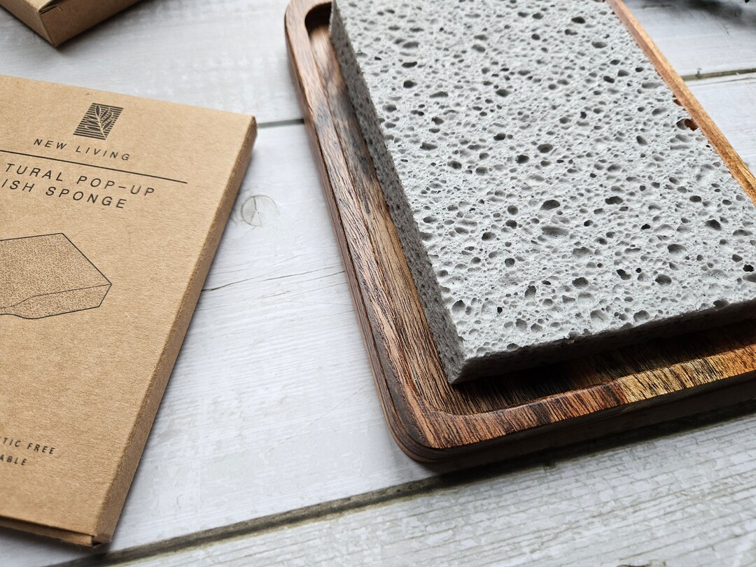 Eco Sponge, Pop up Plastic Free Sponge, 4 or 8 Pk, Large Size 14x10x2cm ...