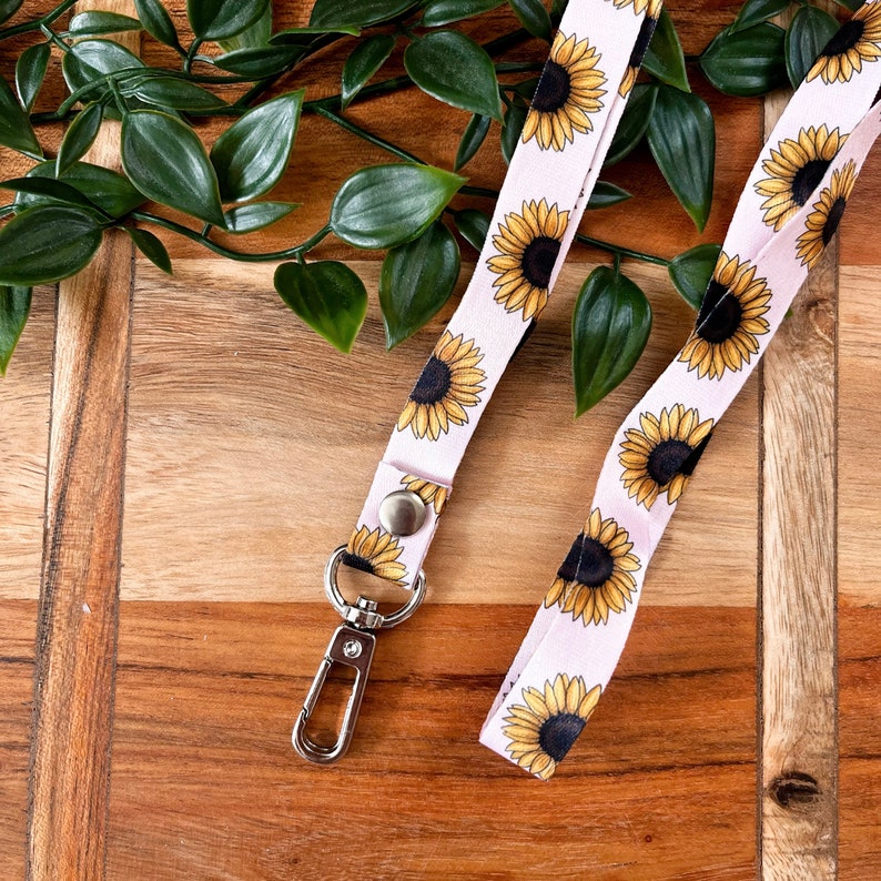 Sunflower Lanyard - Etsy
