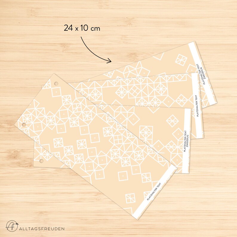 Divider Printable | File Divider Printable | Pattern: Squares | Apricot ...