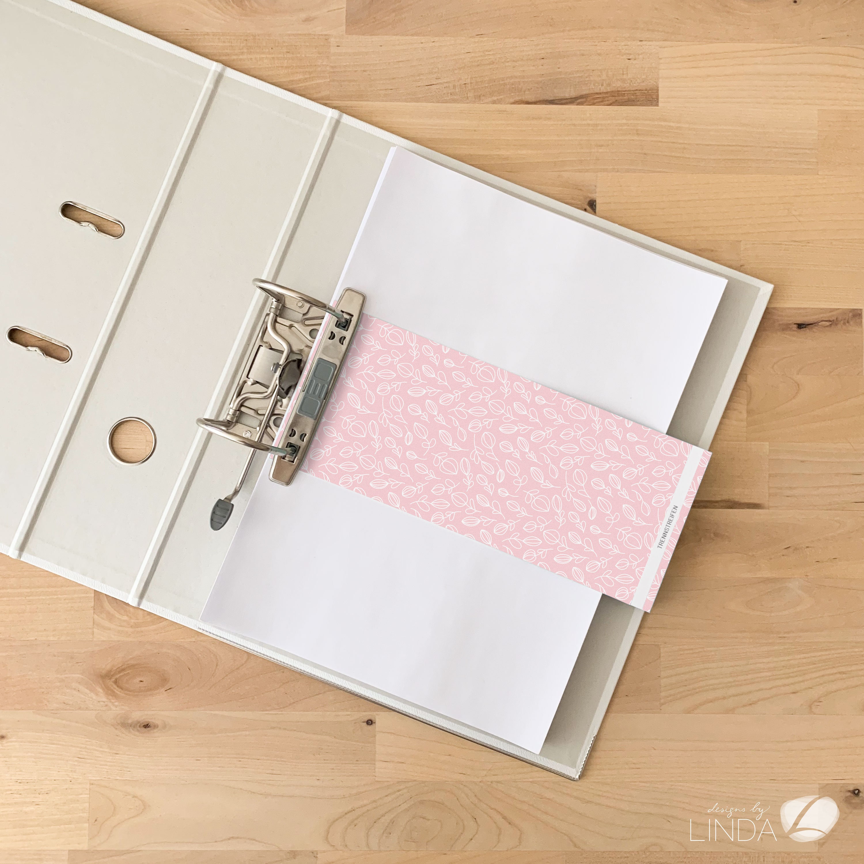 Dividers Printable Floral Pattern, Flowers Pink, Rosé, Hot Pink, Pastel ...