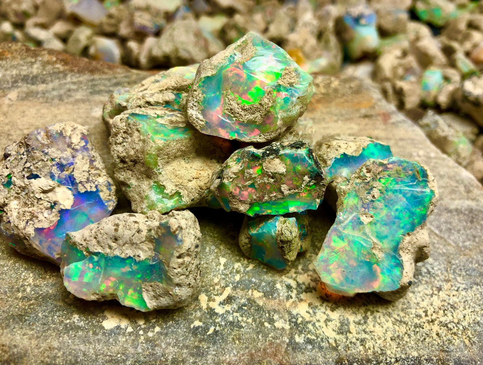 Opal Rough Raw Fire Crystal Opal Raw Stone, Opal Rough Lot, Opal Raw ...