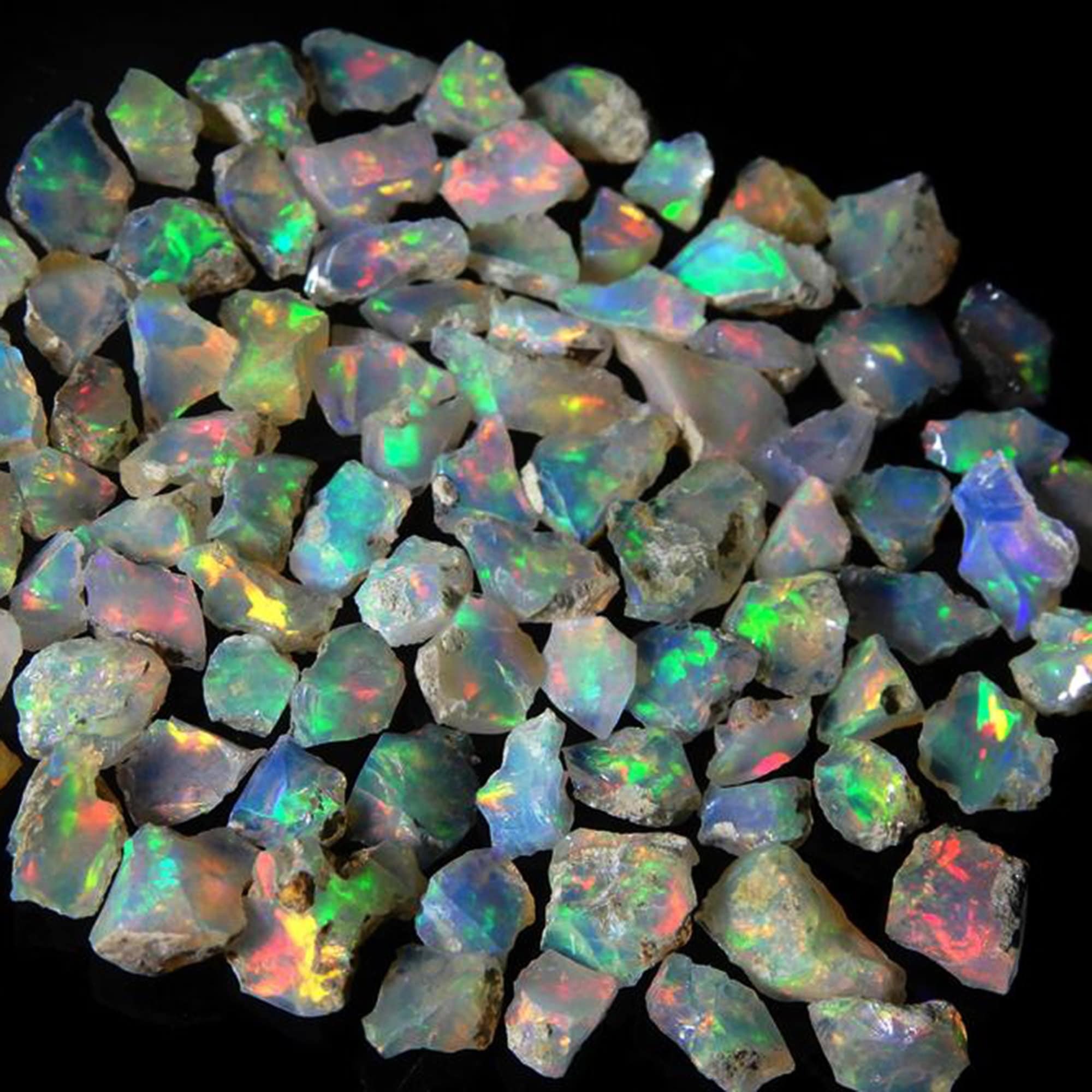 AAAA+++ Natural Untreated Ethiopian Opal Rough Lot ~ Opal - AAA Quality ...